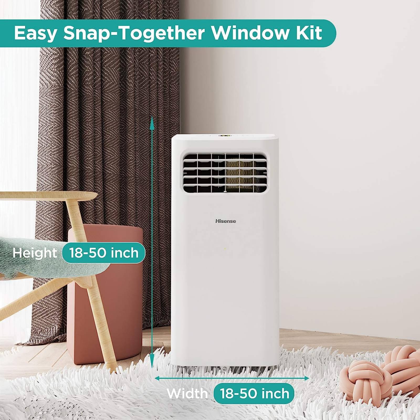 Hisense 6000-Btu Doe (8000-btu ashrae) 115-Volt White Vented Portable ... Hisense 6000-Btu Doe (8000-btu ashrae) 115-Volt White Vented Portable ...