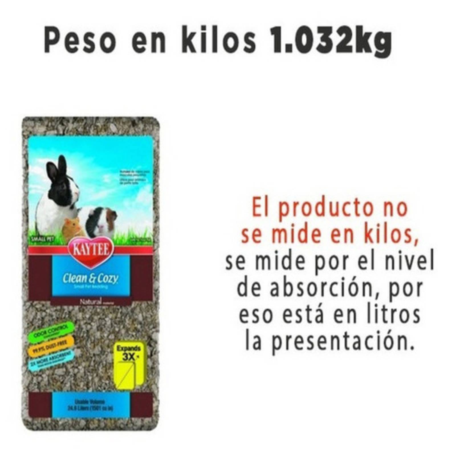 Sustrato Para Conejo/cuyo Super Absorbente Natural 24.6 Lts