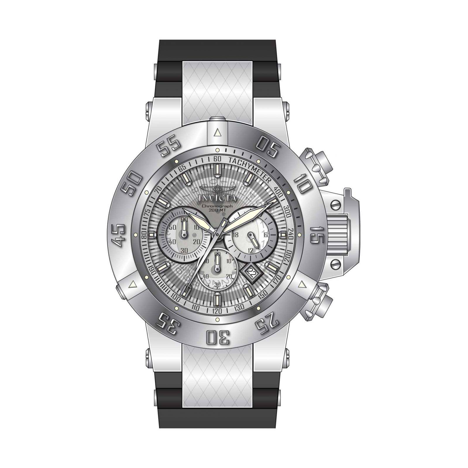 Reloj Invicta 0924 Blanco negro para Hombres
