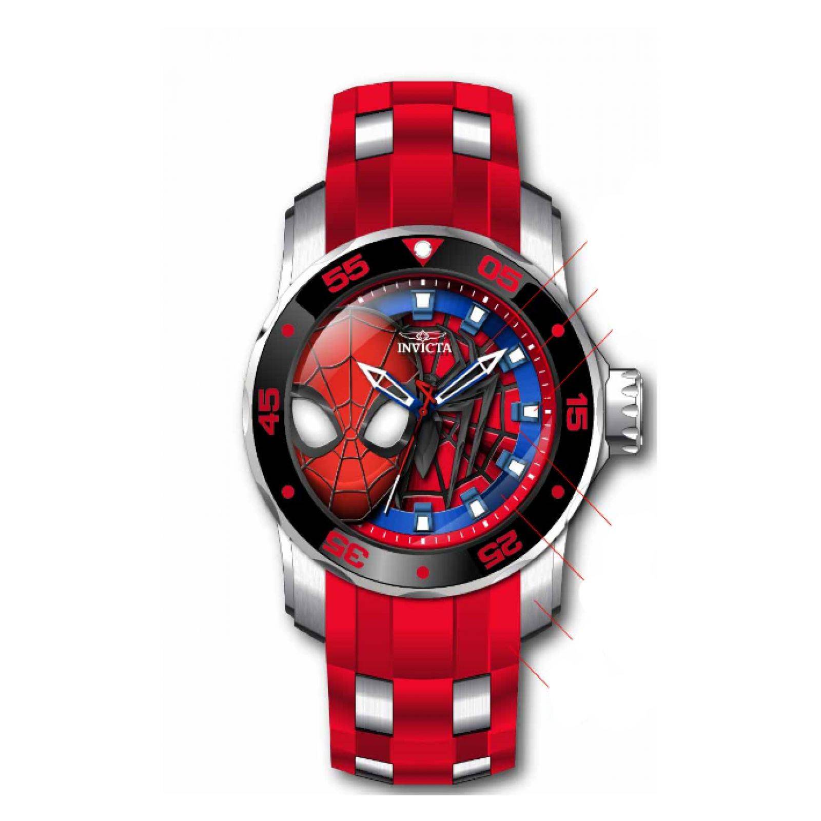 Reloj Invicta 34742 Acero rojo para Hombres