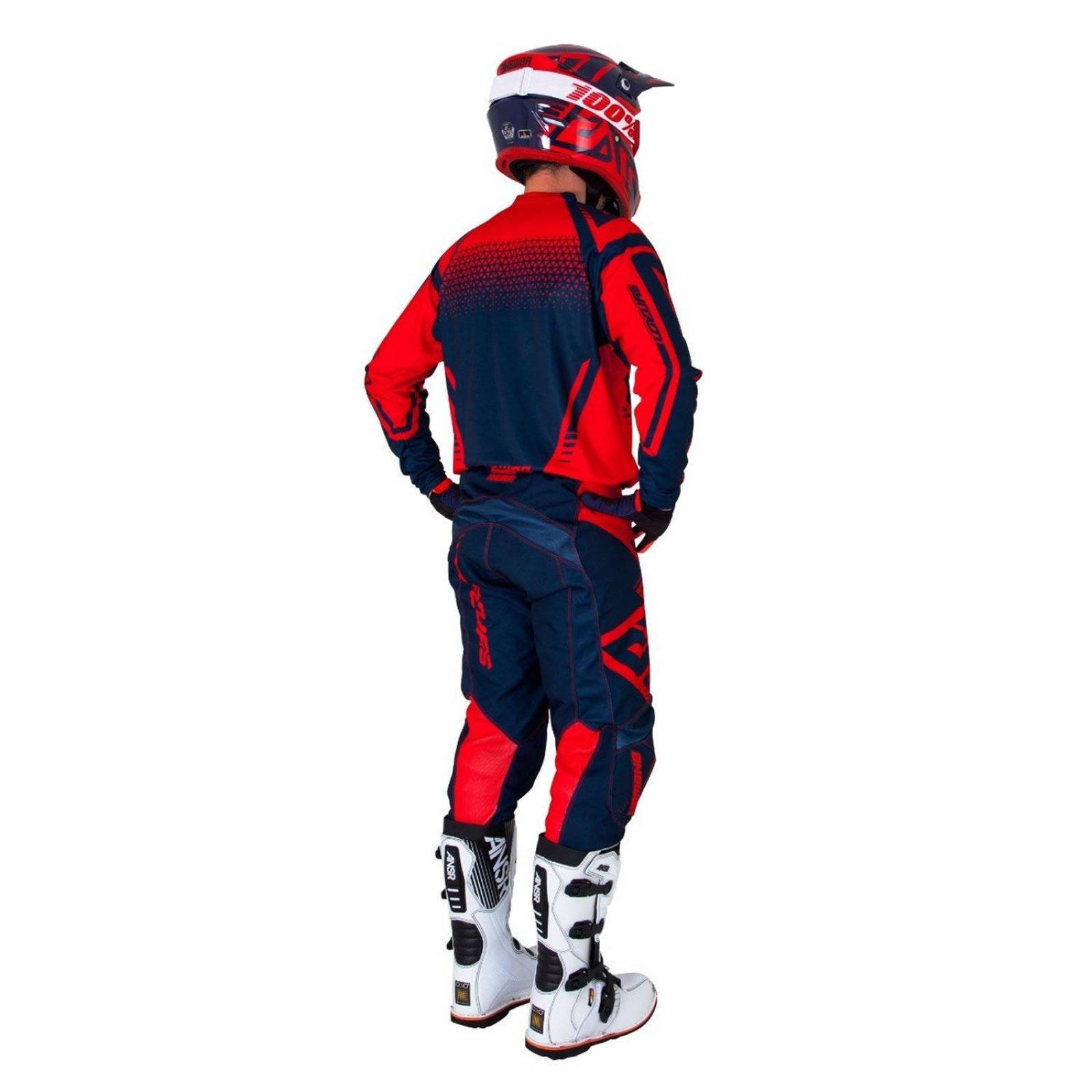 Kit Jersey Y Pantalon Answer Syncron Drift Rojo Midnight