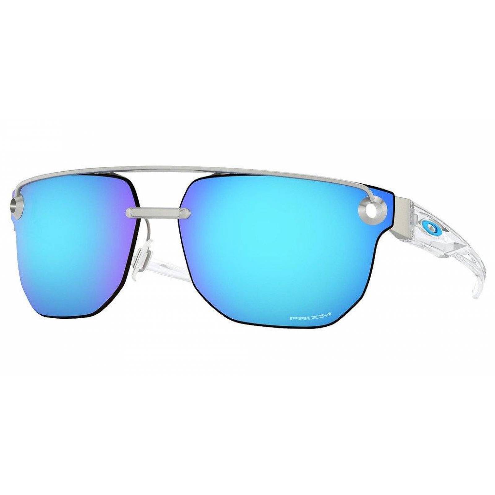 Lentes Oakley Chrystl Satin Chrome / Prizm Sapphire OO4136-08
