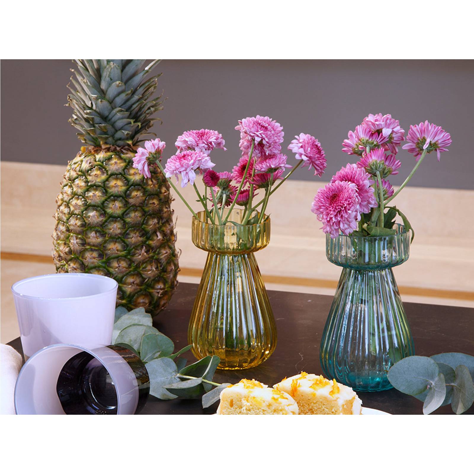 Florero Decorativo Cristal Flower Love and Lemons