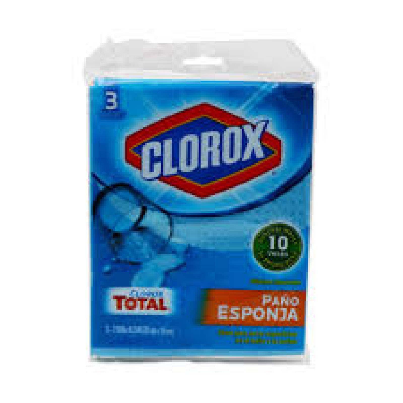 Clorox Paño Esponja paquete 3 piezas