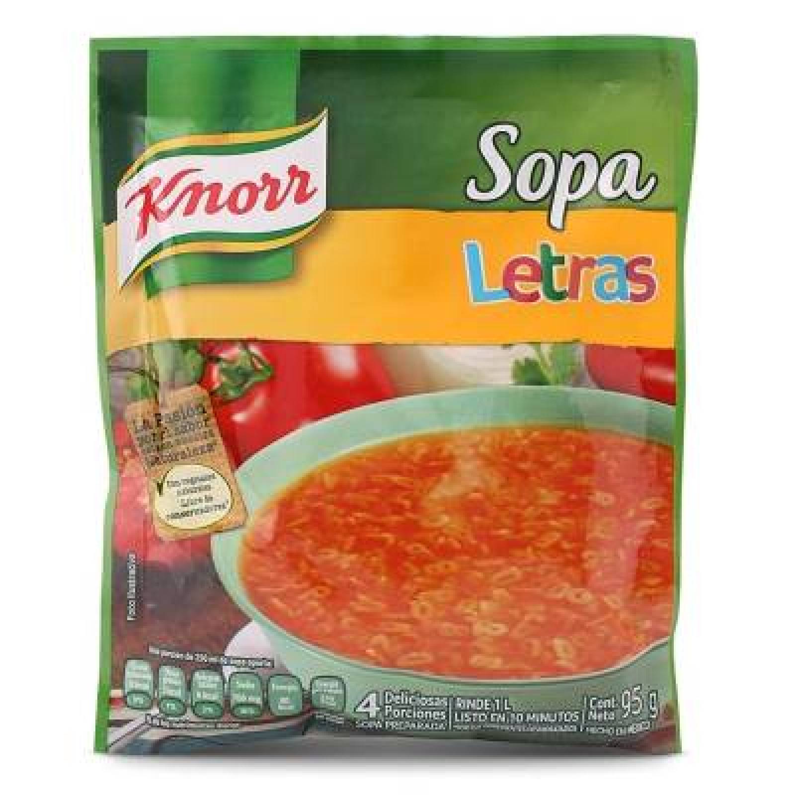 Knorr Sopa de Letras paquete 95g