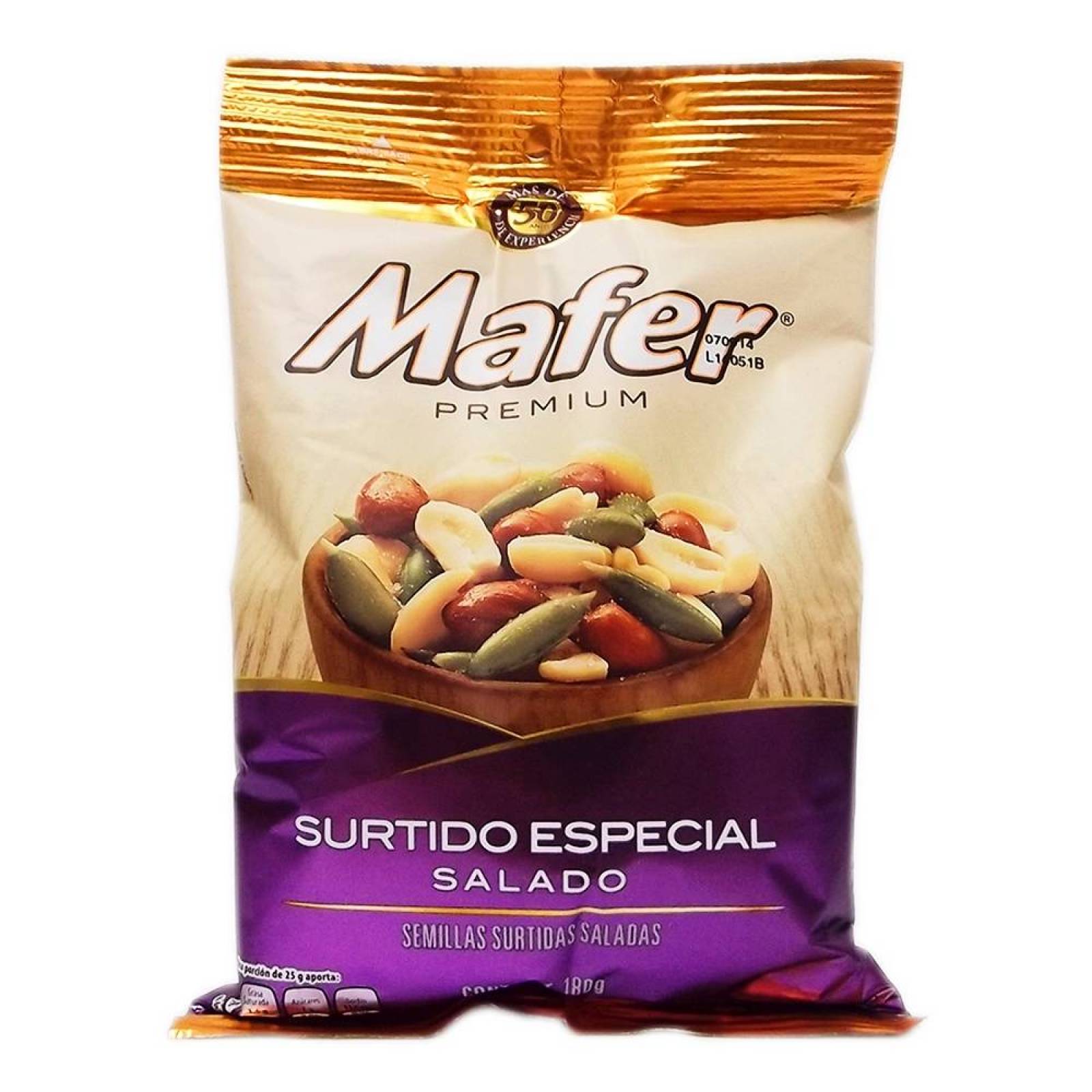 Mafer Cacahuates Surtido Especial bolsa 180g