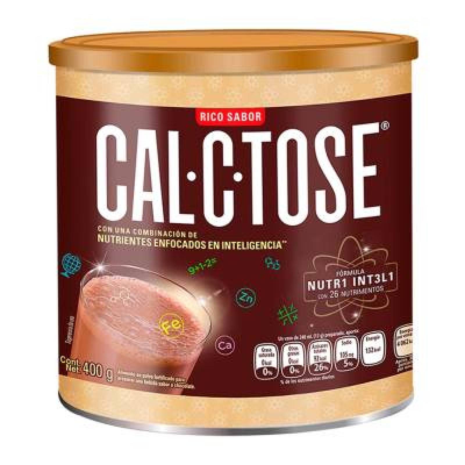 Cal-C-Tose Saborizante de Leche sabor Chocolate lata 400g