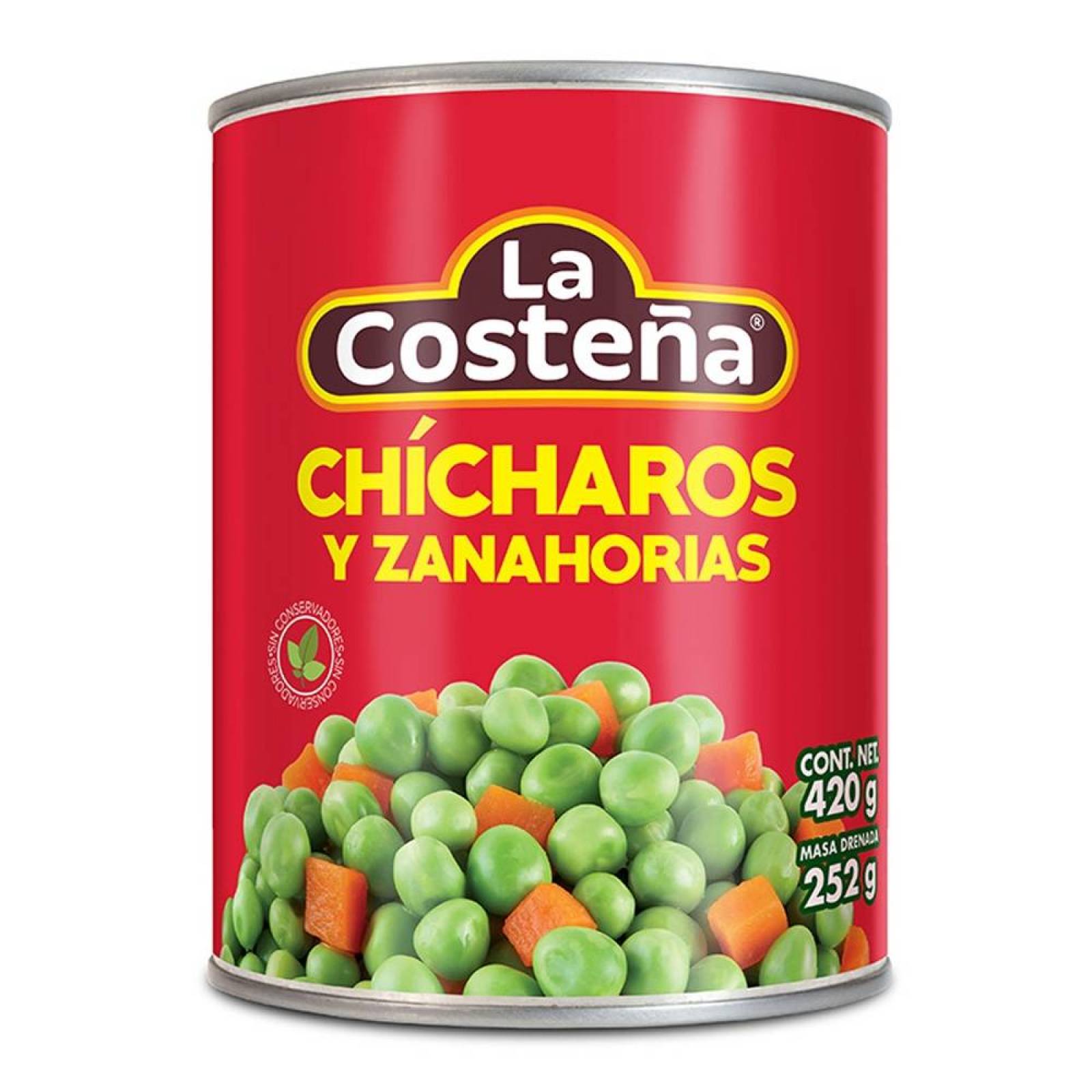 La Costeña Chícharos y Zanahorias lata 420g