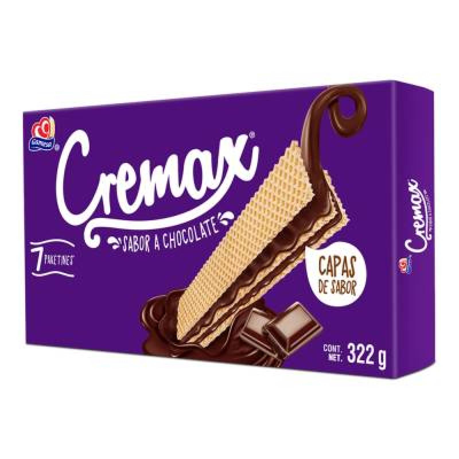 Cremax Galletas Rellenas sabor Chocolate caja 322g