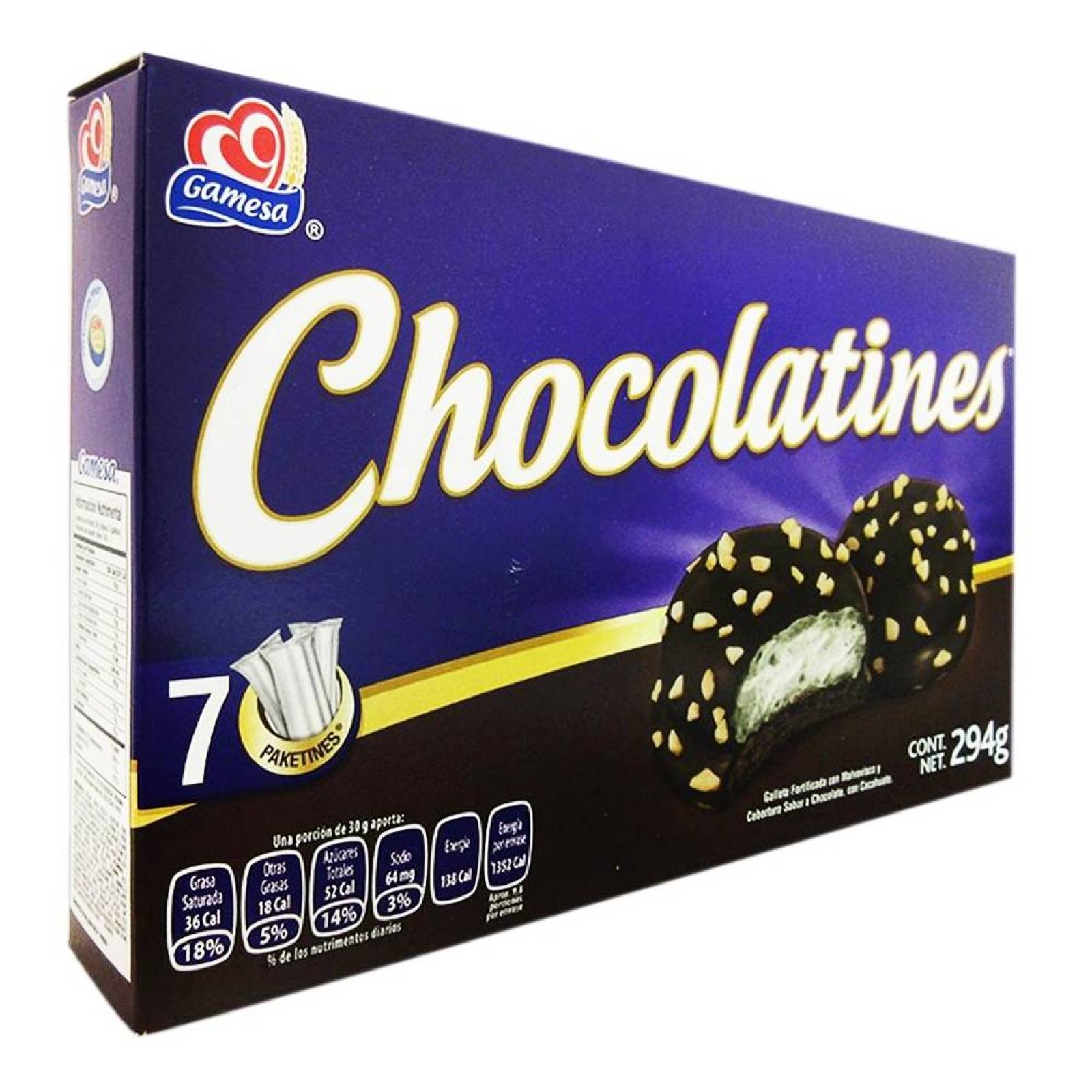Chocolatines Galletas chocolate paquete 7 x 42g
