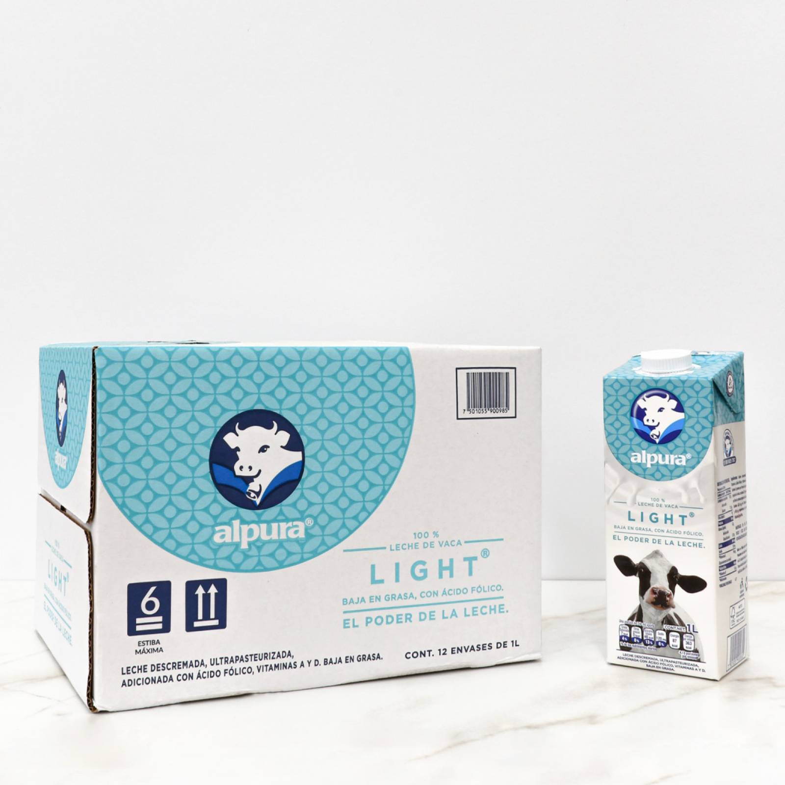 Alpura Leche Light caja 12 x 1l