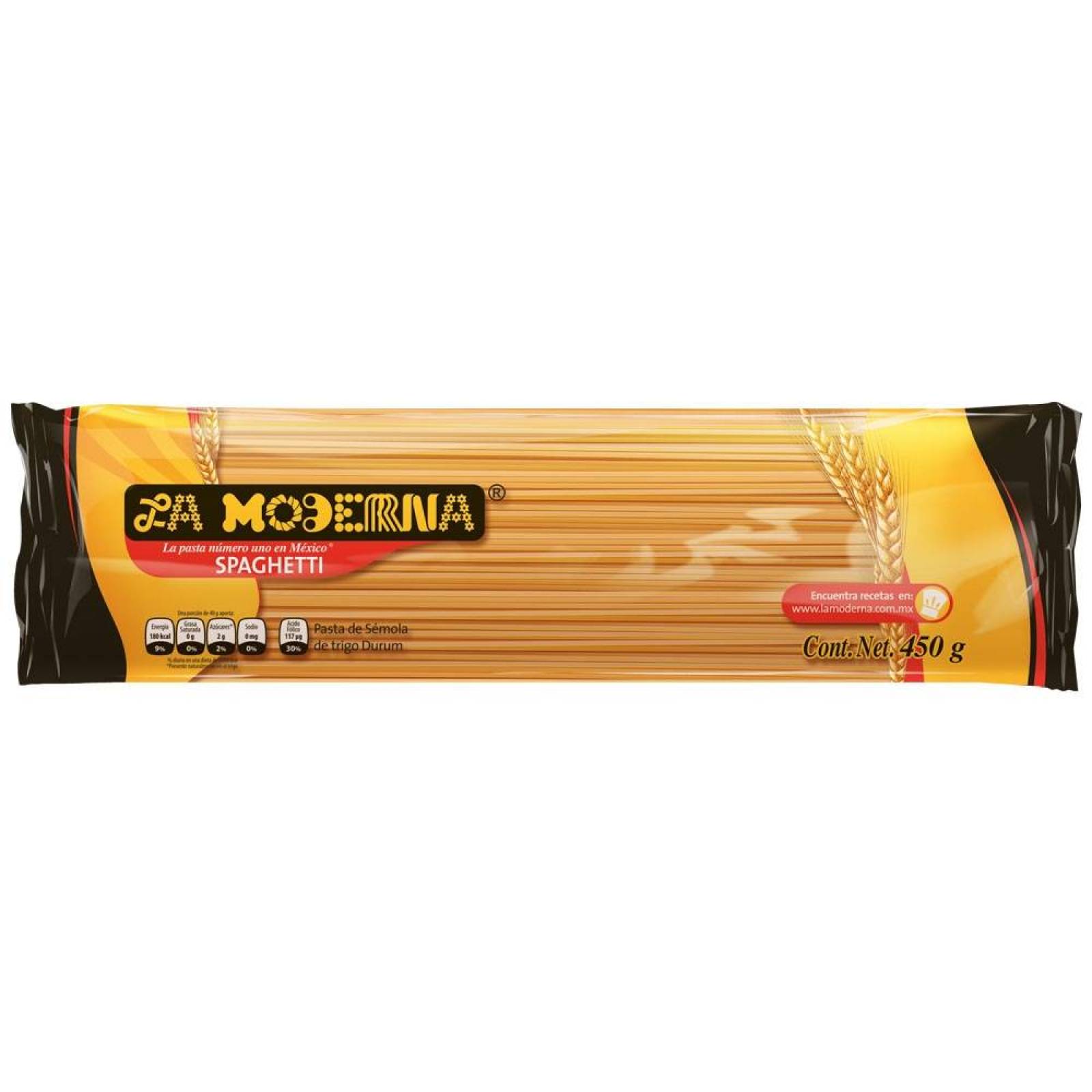 La Moderna Pasta Spaguetti paquete 450g