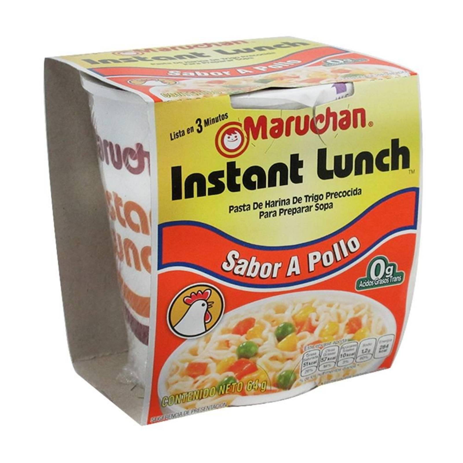 Maruchan Sopa Instantánea sabor Pollo bote 64g