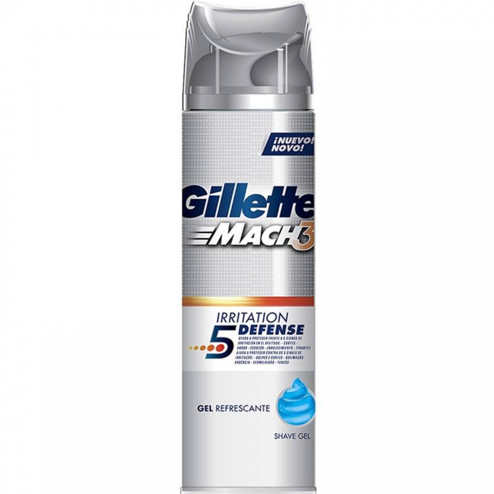 Gillette Mach 3 Gel de Afeitar Complete Defence lata 200ml