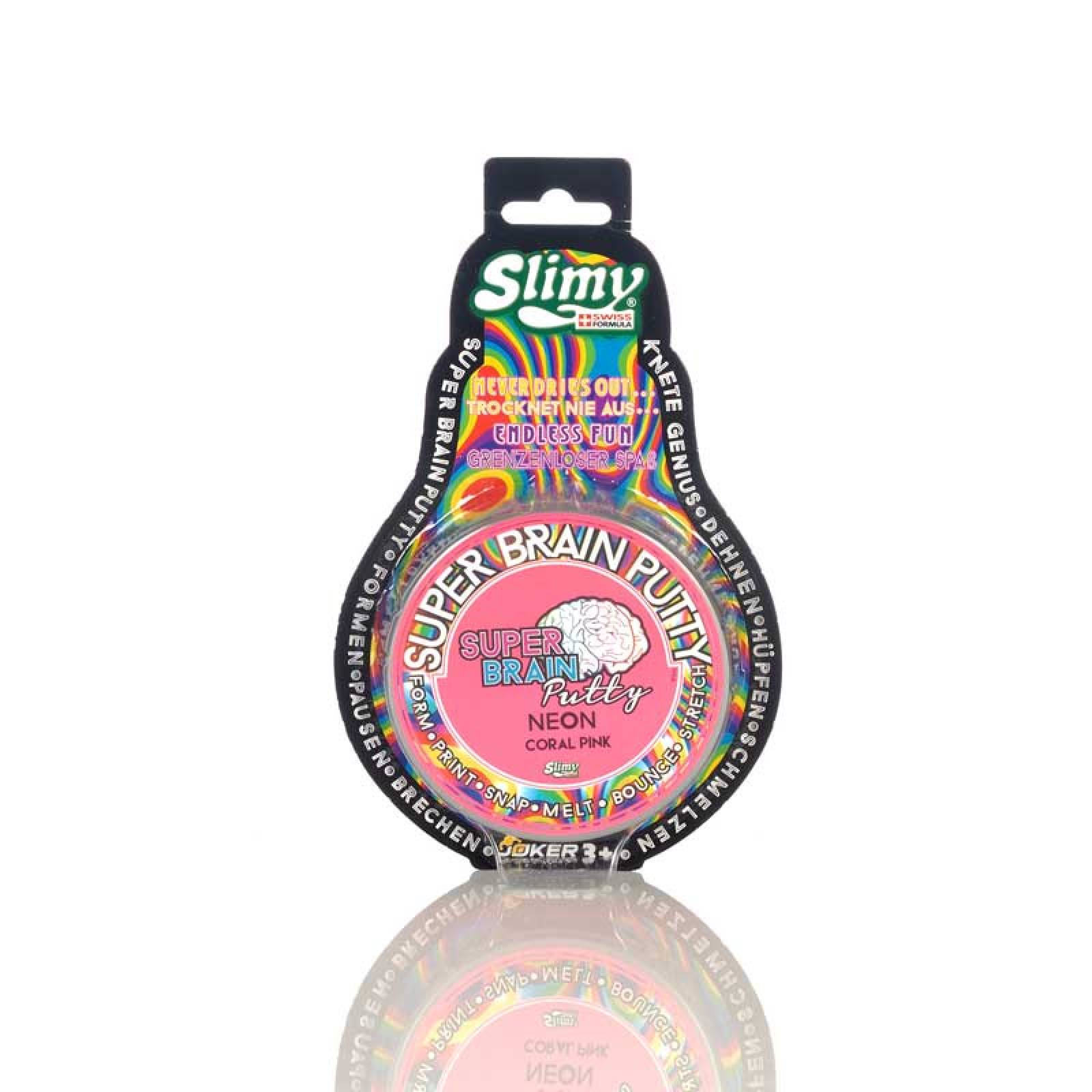 Slime Super Brain Putty Neon Pink Formula Suiza