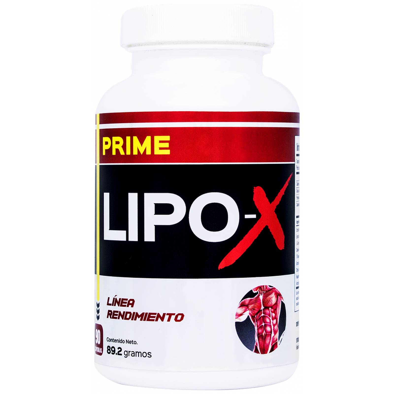 Lipo-X Termogénico Primetech 90 caps 750mg c/u