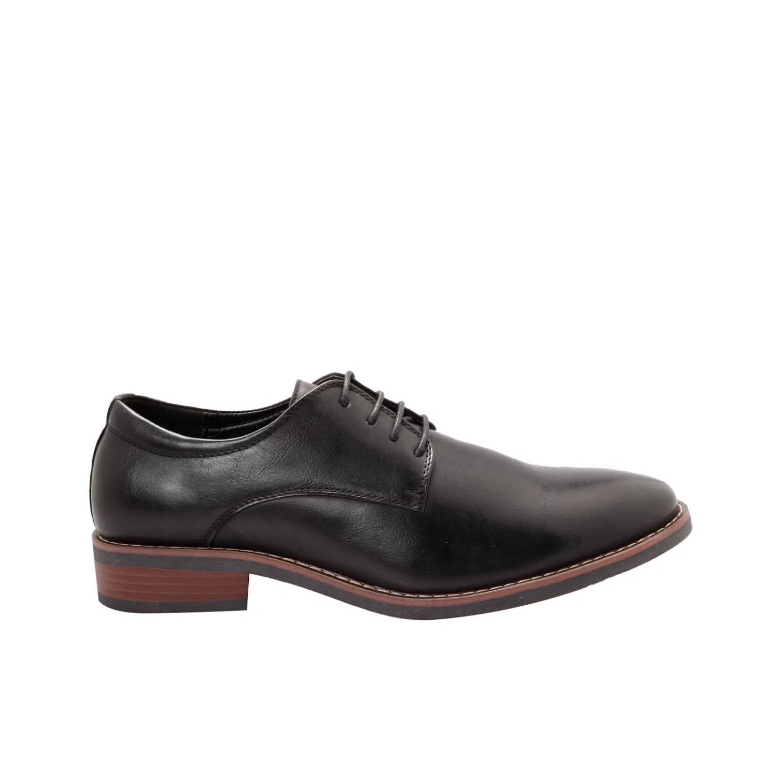 Zapatos negro mate liso para hombre con agujetas Dorothy Gaynor ...