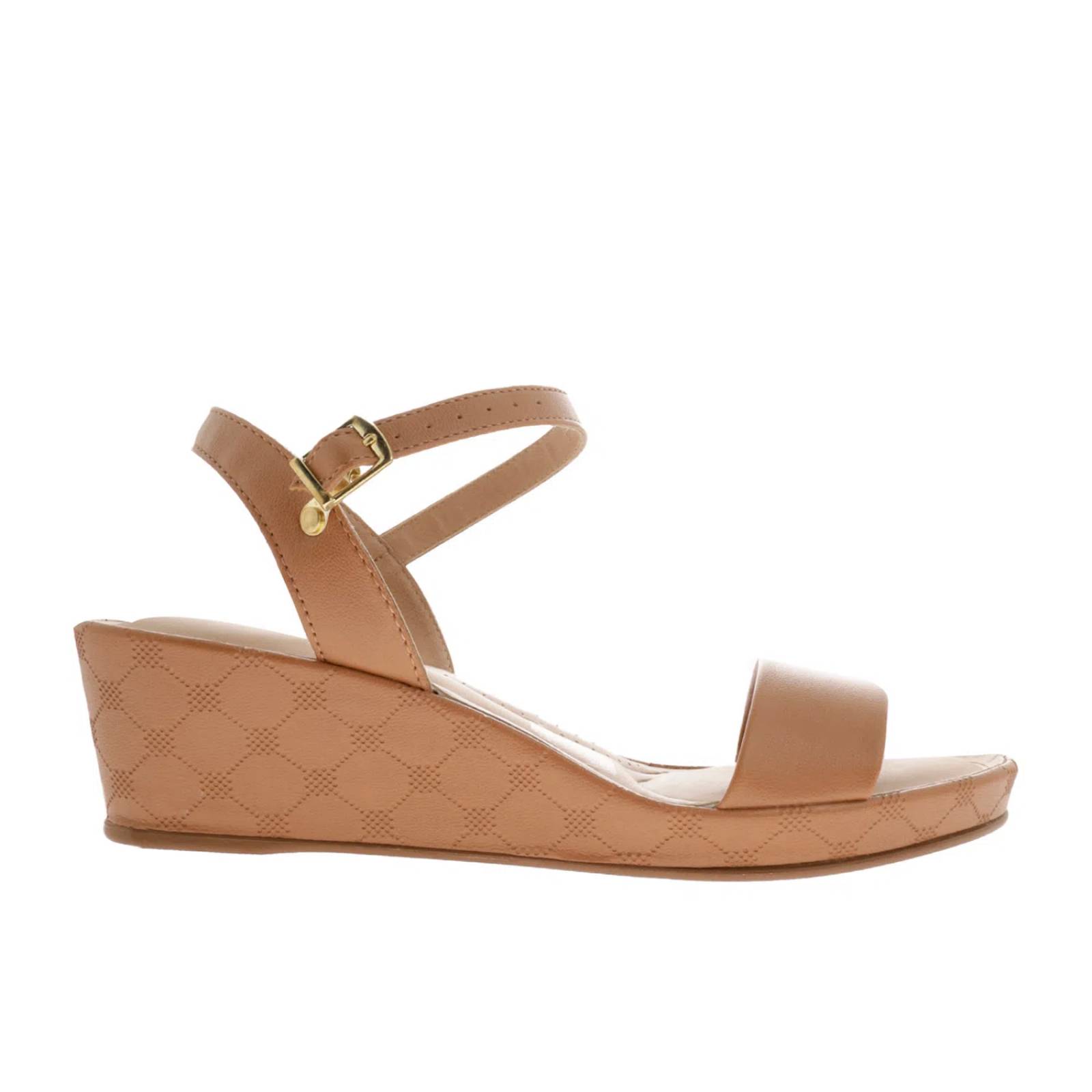 Sandalias Paulette color camel perforado D14240109553