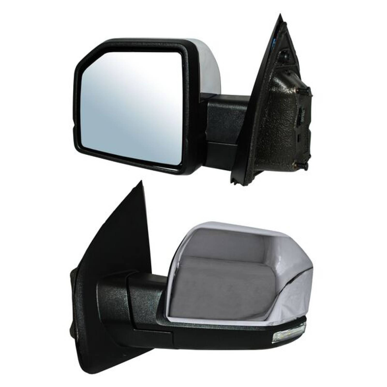 ESPEJO FORD PU / F150 2015-2018 ELECT CROMADA CON LUZ INFERIOR LED CON ...
