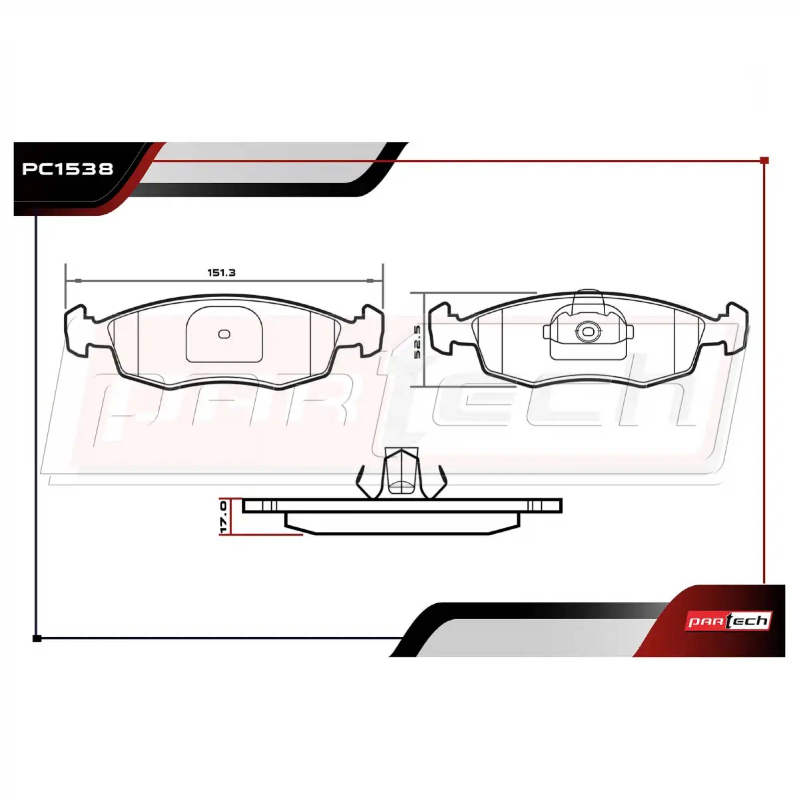 Pastillas de Frenos RAM 700 2015 2020 L4 1.6L