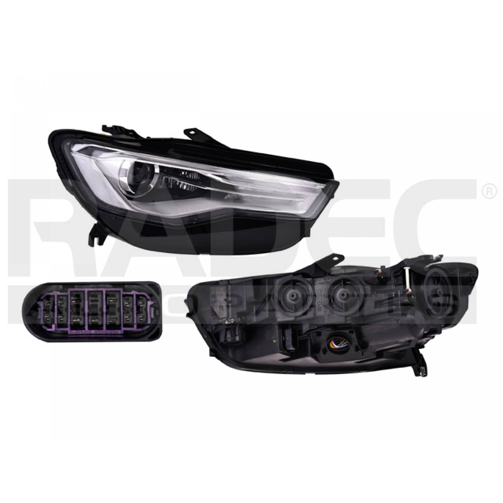 Faro Audi A6 2016 - 2018 Electrico C/motor Con Leds Der