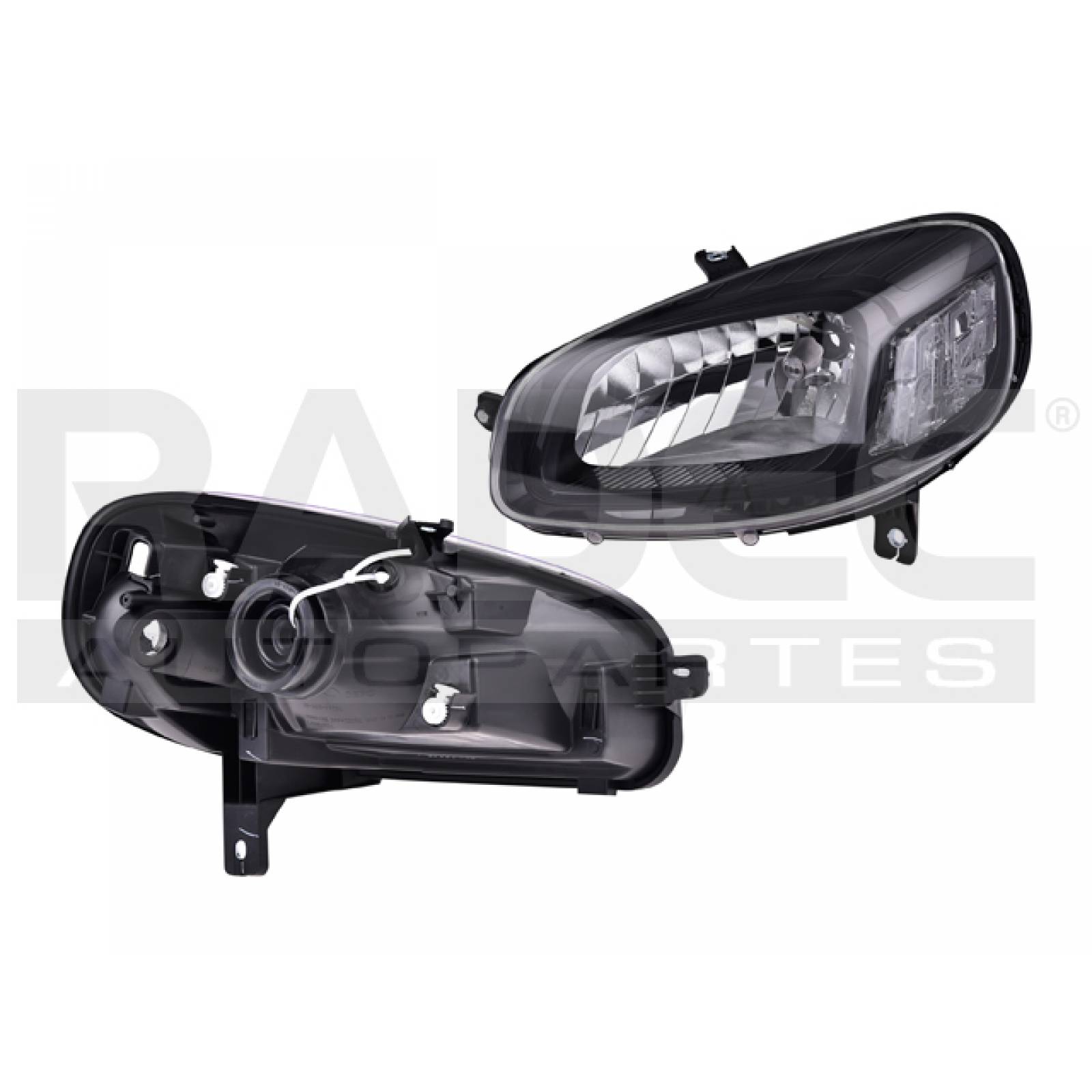 Faro Fiat Uno 2015 - 2019 Manual Fondo Negro Depo Izq