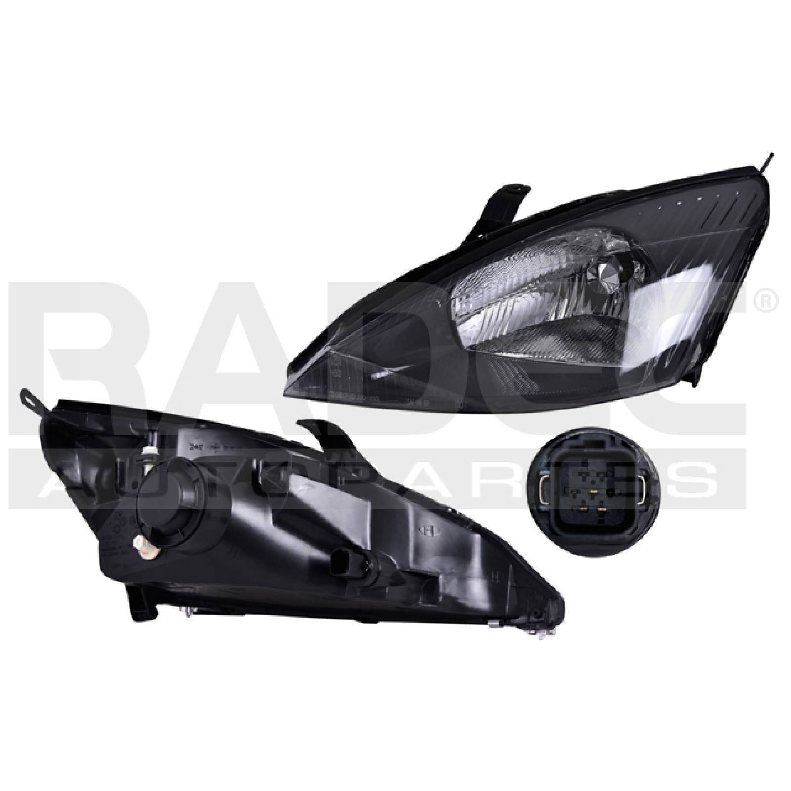 Faro Ford Focus 2003 - 2004 Izquierdo Fondo Gris Xpo