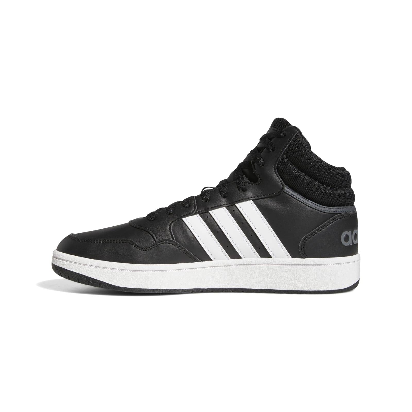 TENIS ADIDAS HOMBRE NEGRO HOOPS 3.0 MID GW3020