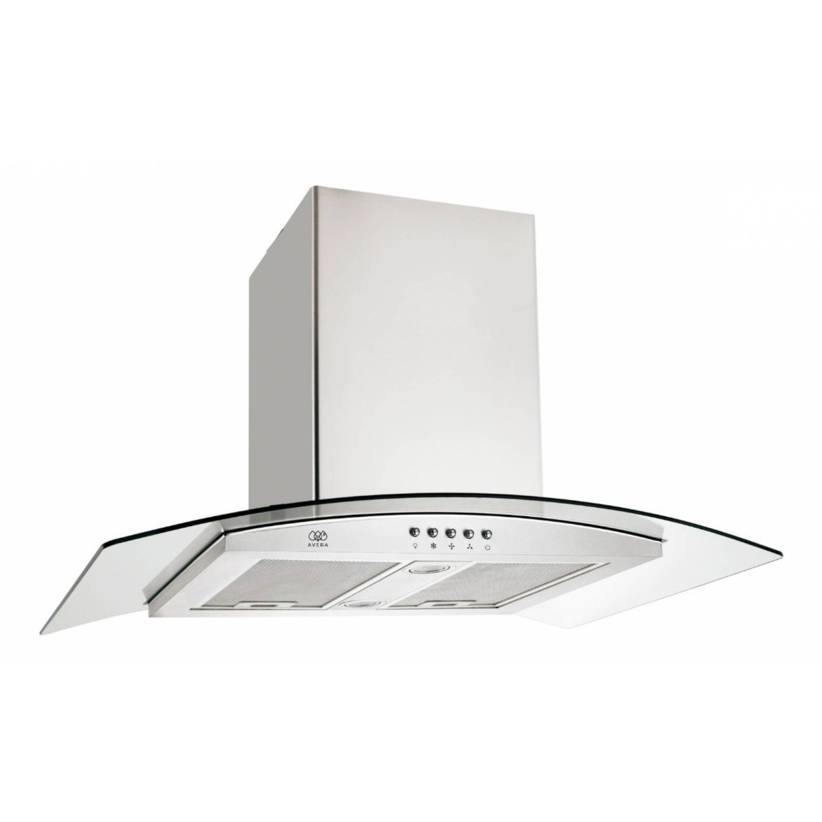 Campana Extractora o Purificadora para Cocina de Isla 90 cm Cristal Templado y Acero Inoxidable ...