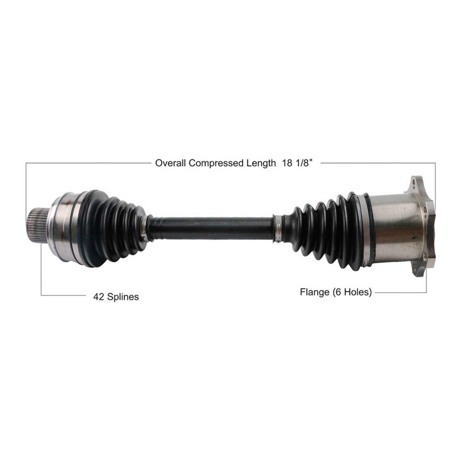 Flecha Homocinetica, SPQ; Para Audi A5 2013-2017 L4; 2