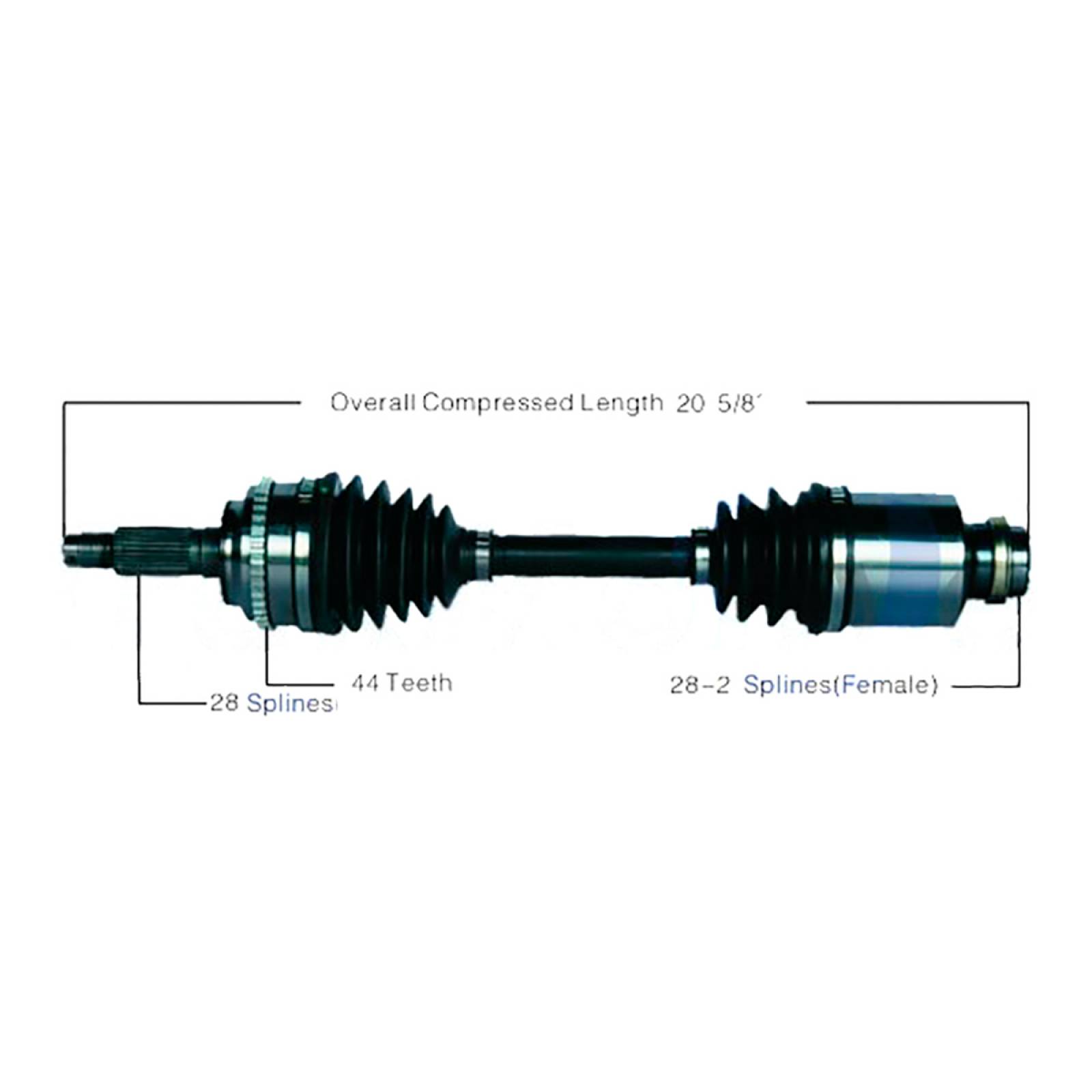 Flecha Homocinetica, SPQ; Para Ford Fusion 2006-2012 V6; 3