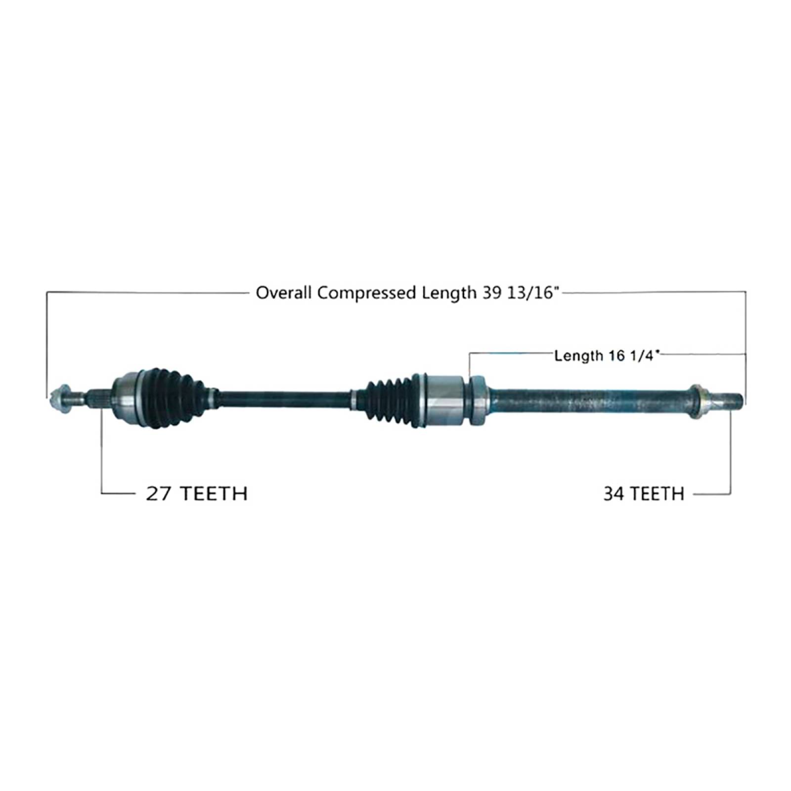 Flecha Homocinetica, SPQ; Para Ford Focus 2012-2018 L4; 2