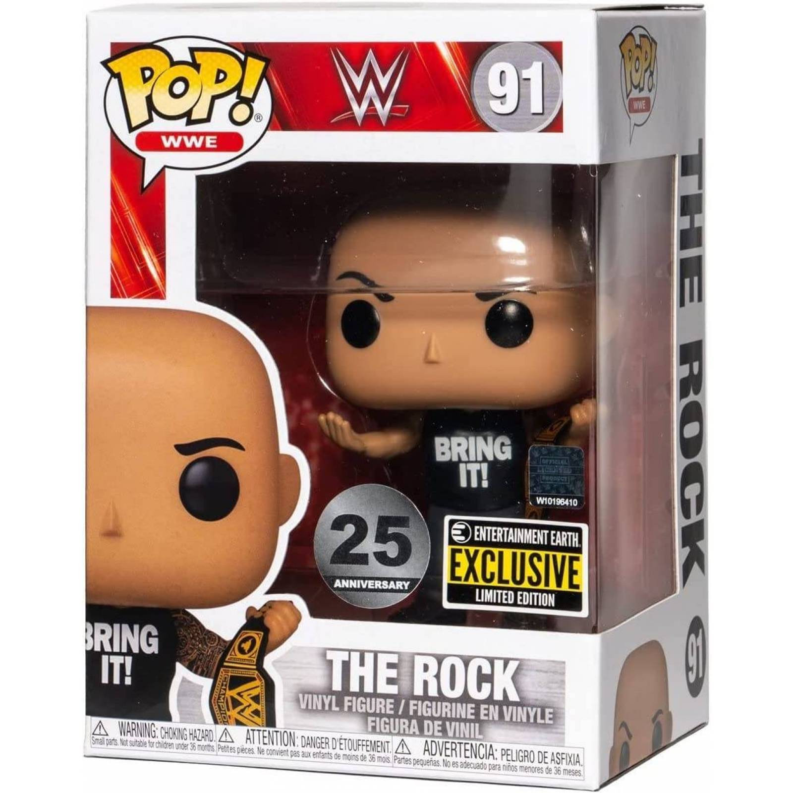 Funko Pop W The Rock 91 Exclusive