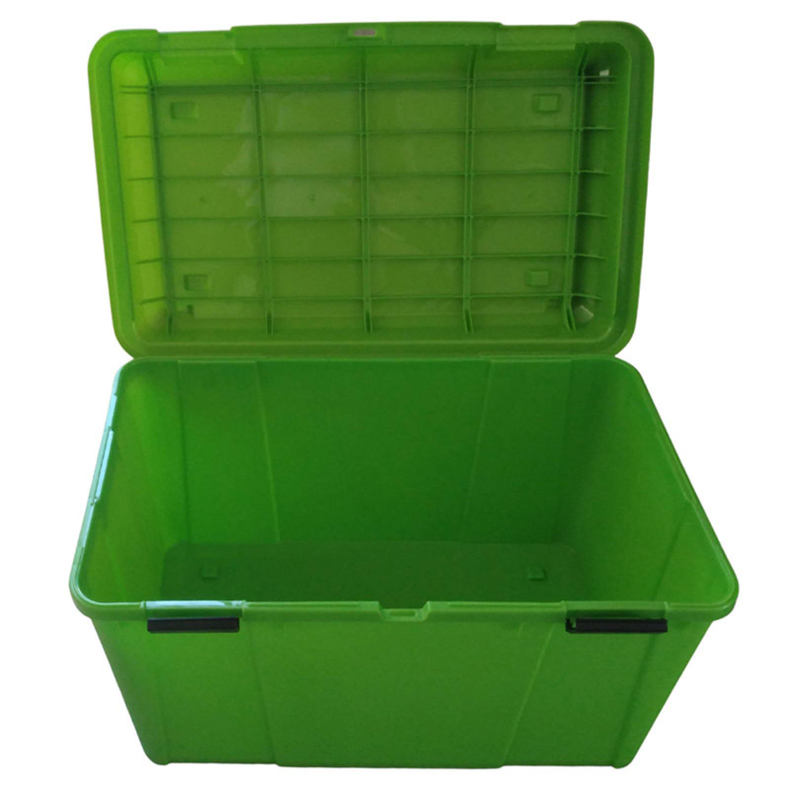 2 Cajas de Plastico 130 litros Verde Hercules - PEYO