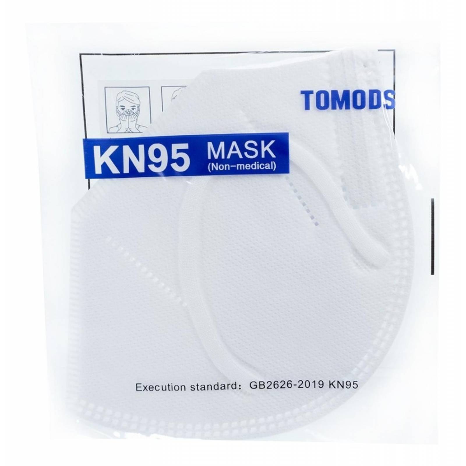 Cubrebocas Kn95 Certificados Tomods 10pz Mas Regalo