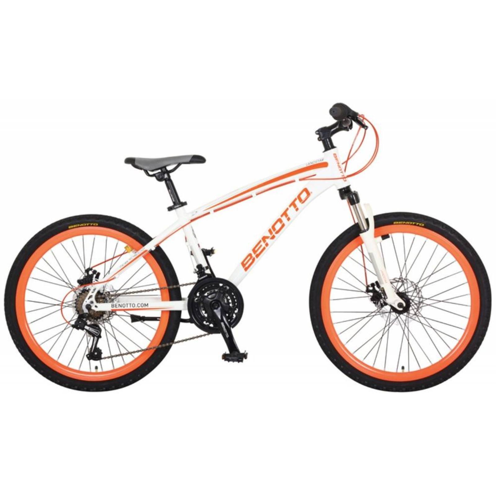 Bicicleta Benotto Mtb Landstar R24 21v Aluminio Shimano Dama Blanco