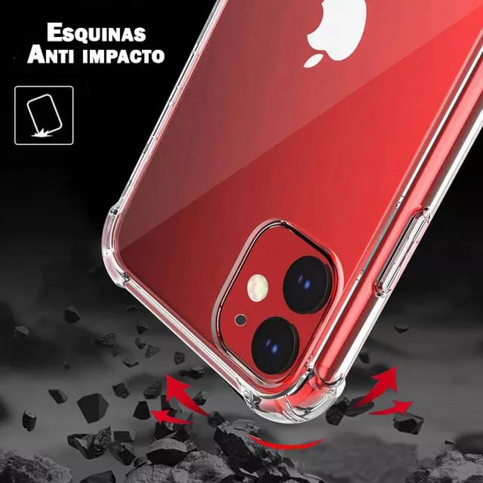 Funda transparente Antishock para Celular Apple iPhone 11