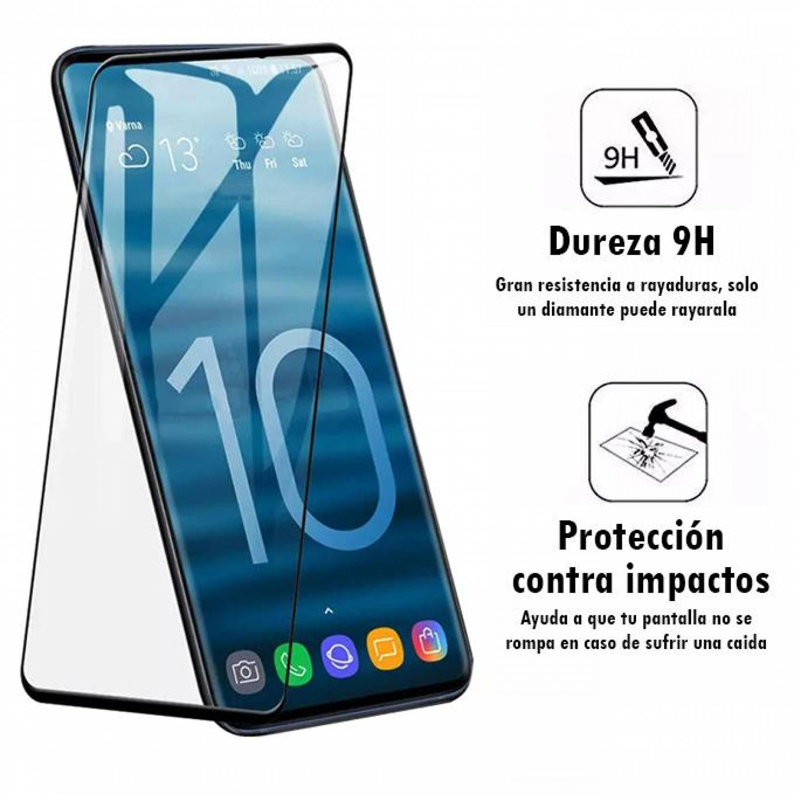 Mica De Cristal Templado Curvo Para Samsung S10 Plus