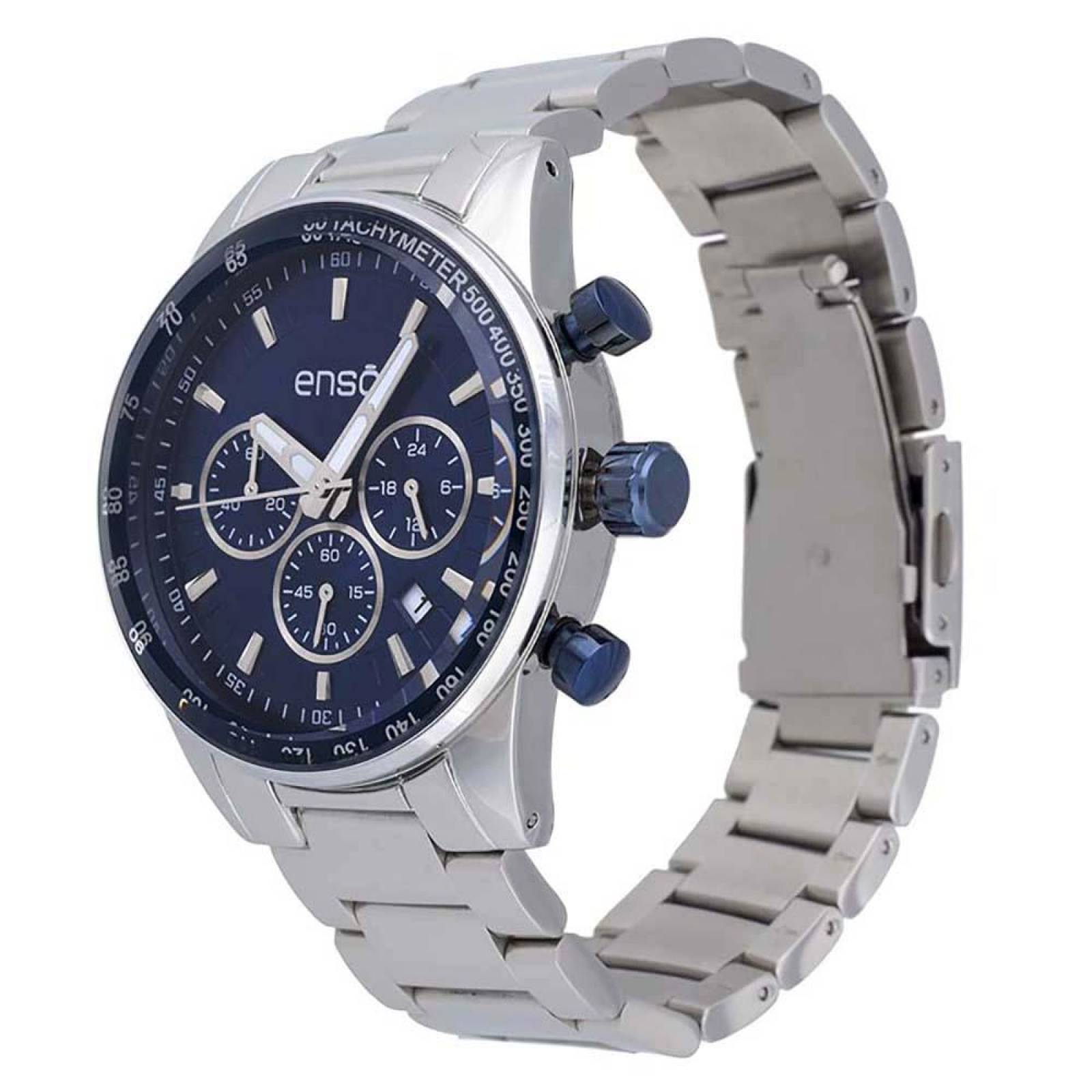 Reloj Enso Mens Silver Plateado EW1008G3 De Acero Hombre