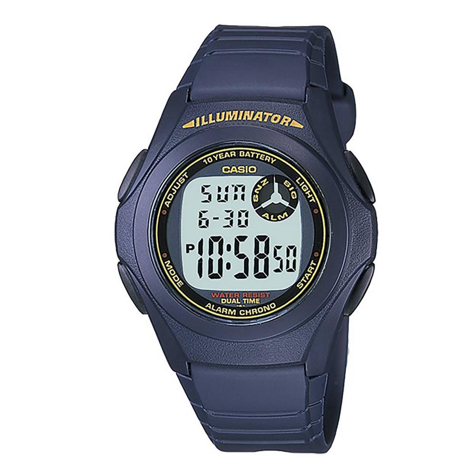 Reloj Casio Unisex Color Azul F-200W-2BCF -S023