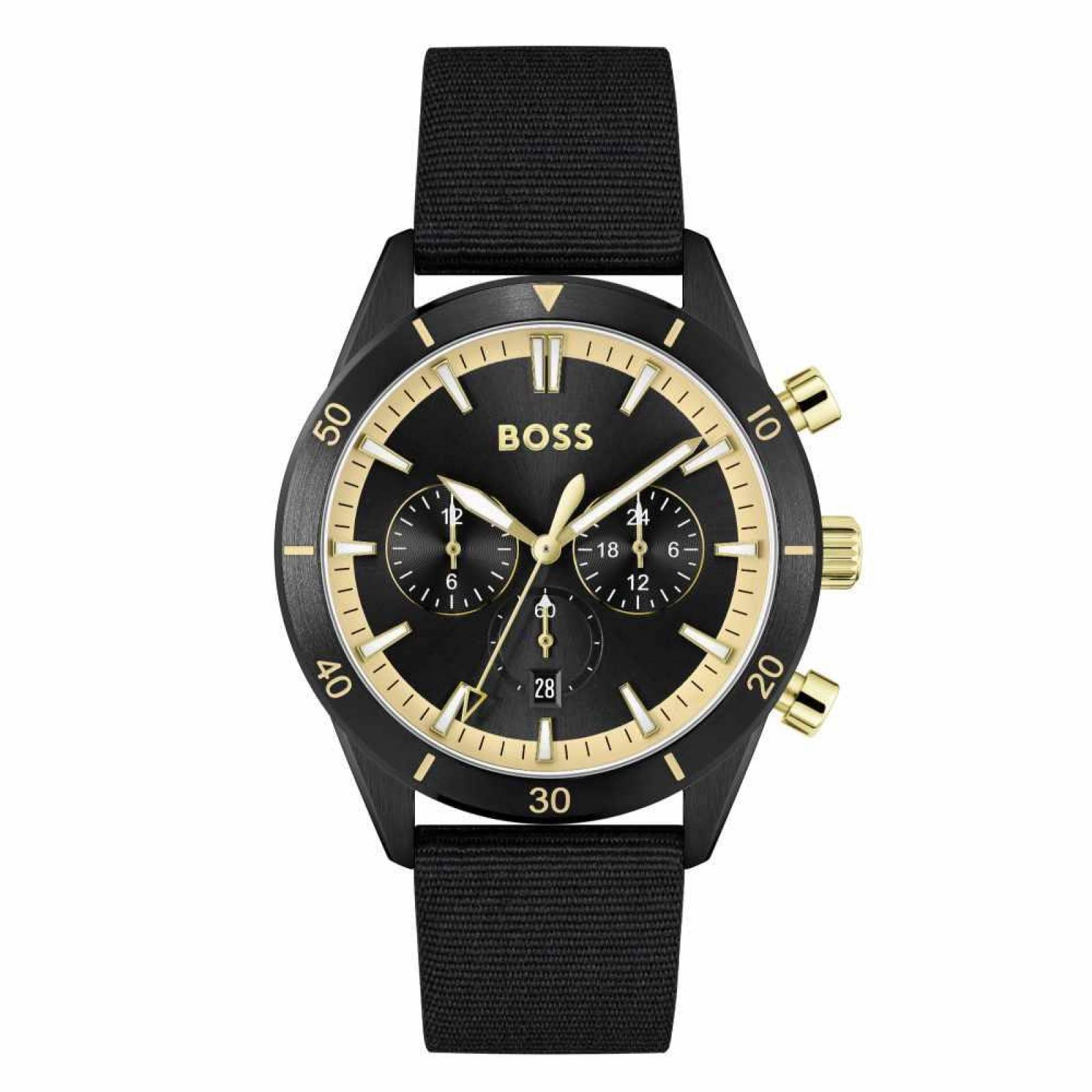 Reloj Hugo Boss Hombre Tela 1513935 Santiago