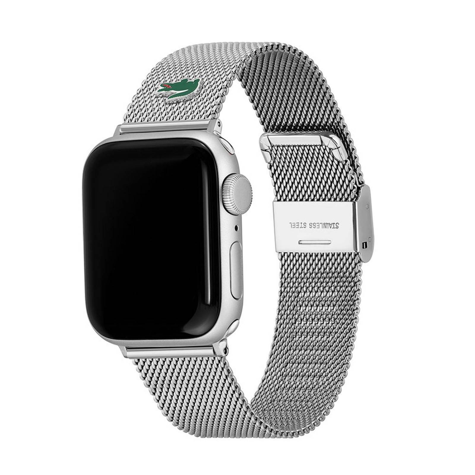 Correa Lacoste De Acero Apple Watch Plateado 2050036 Unisex