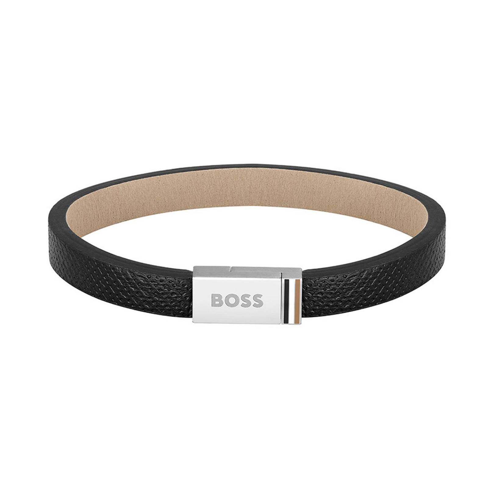 Pulsera Hugo Boss Jace Cuero/Acero Inoxidable 1580336S