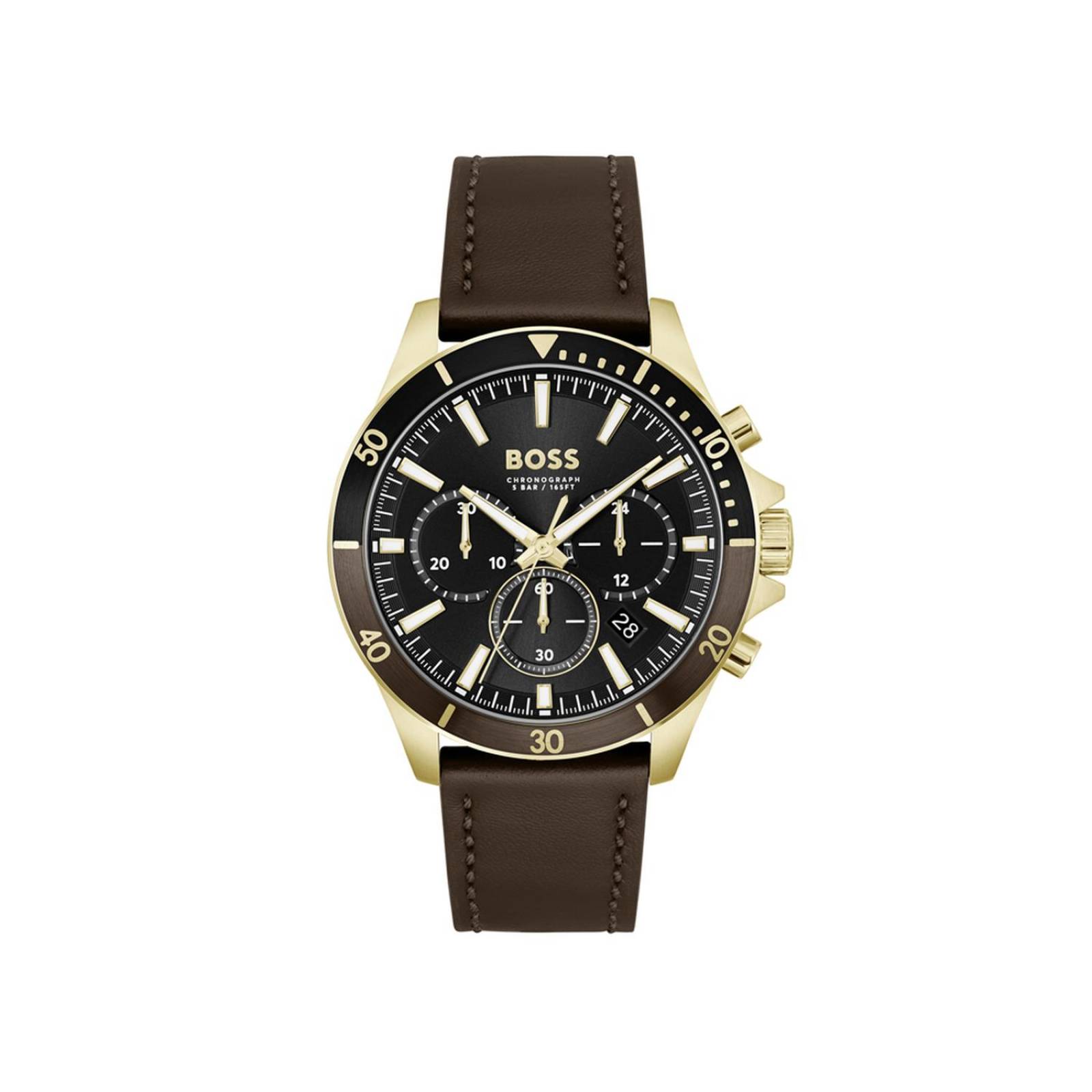 Reloj Hugo Boss Hombre Cuero 1514100 Troper Cronógrafo
