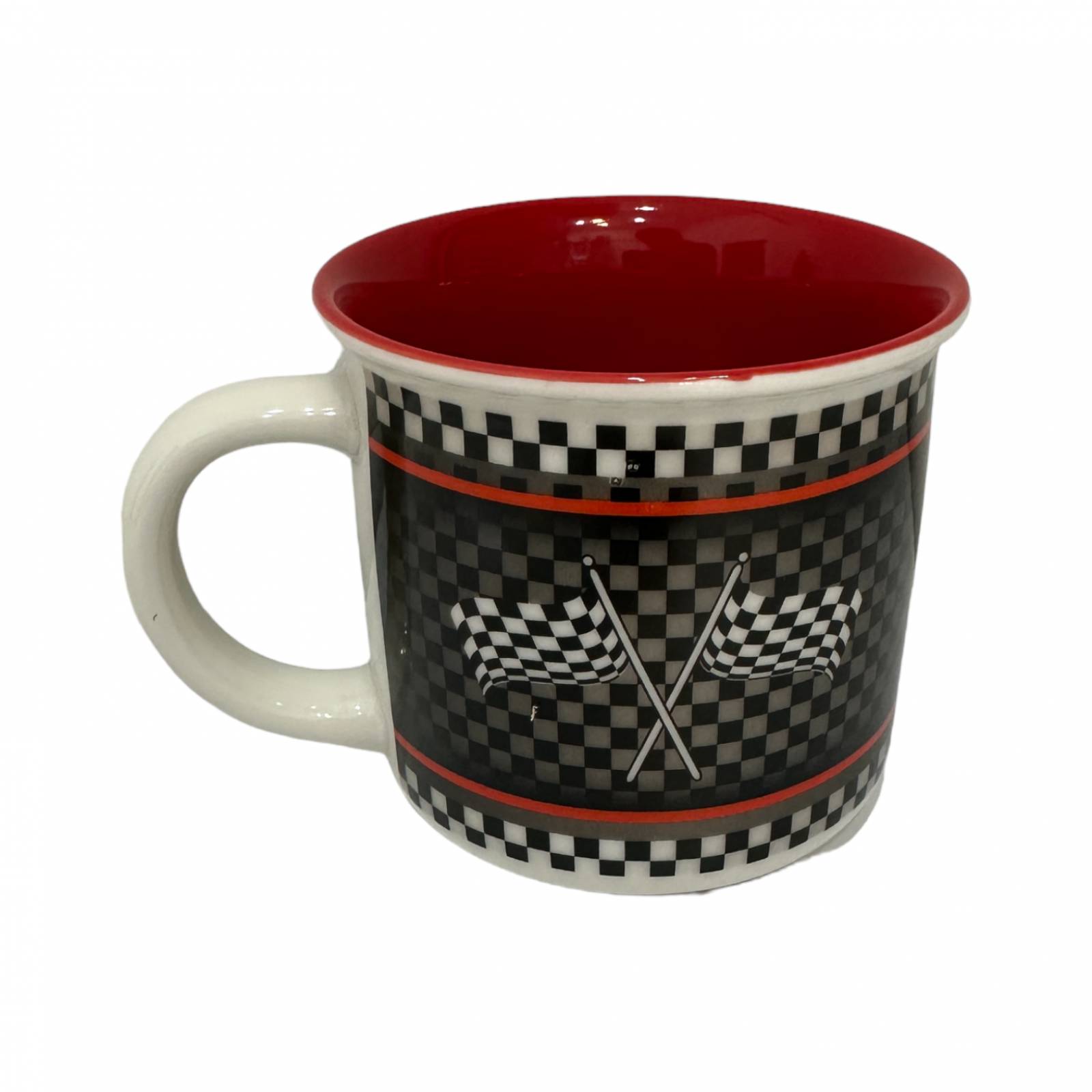 Taza De Porcelana De Banderas De Carreras