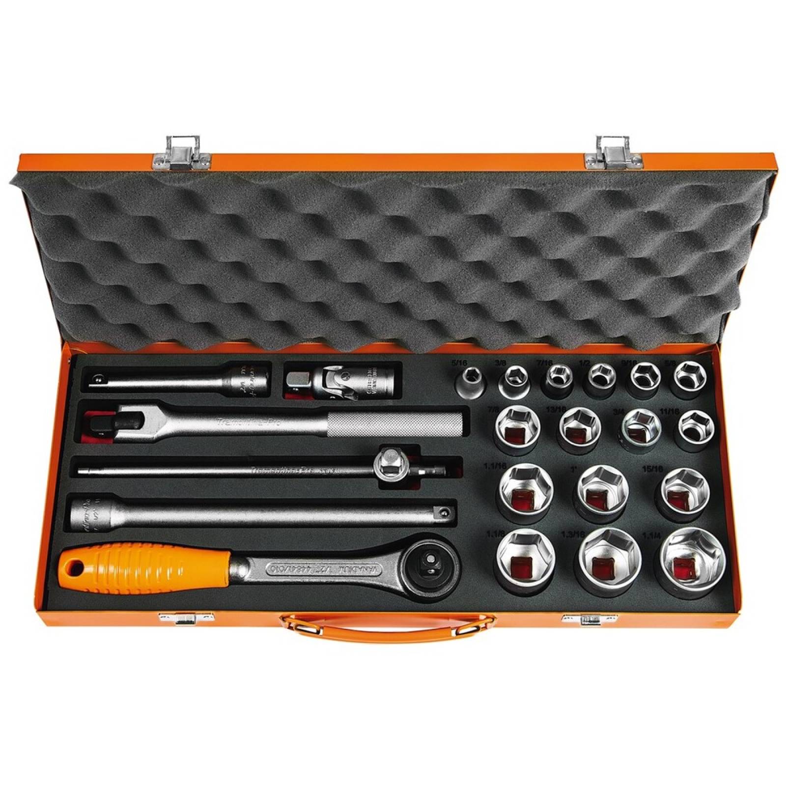 Estuche de Dados Hexagonales 1/2 pulg. Tramontina PRO 22 Piezas