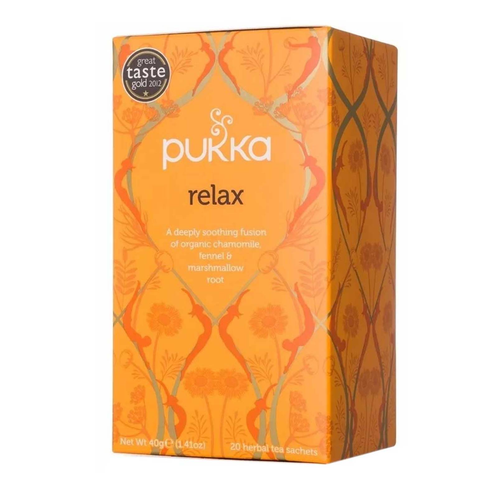 Té Relax Tranquilo Pukka Orgánico Sin Cafeína Sustentable