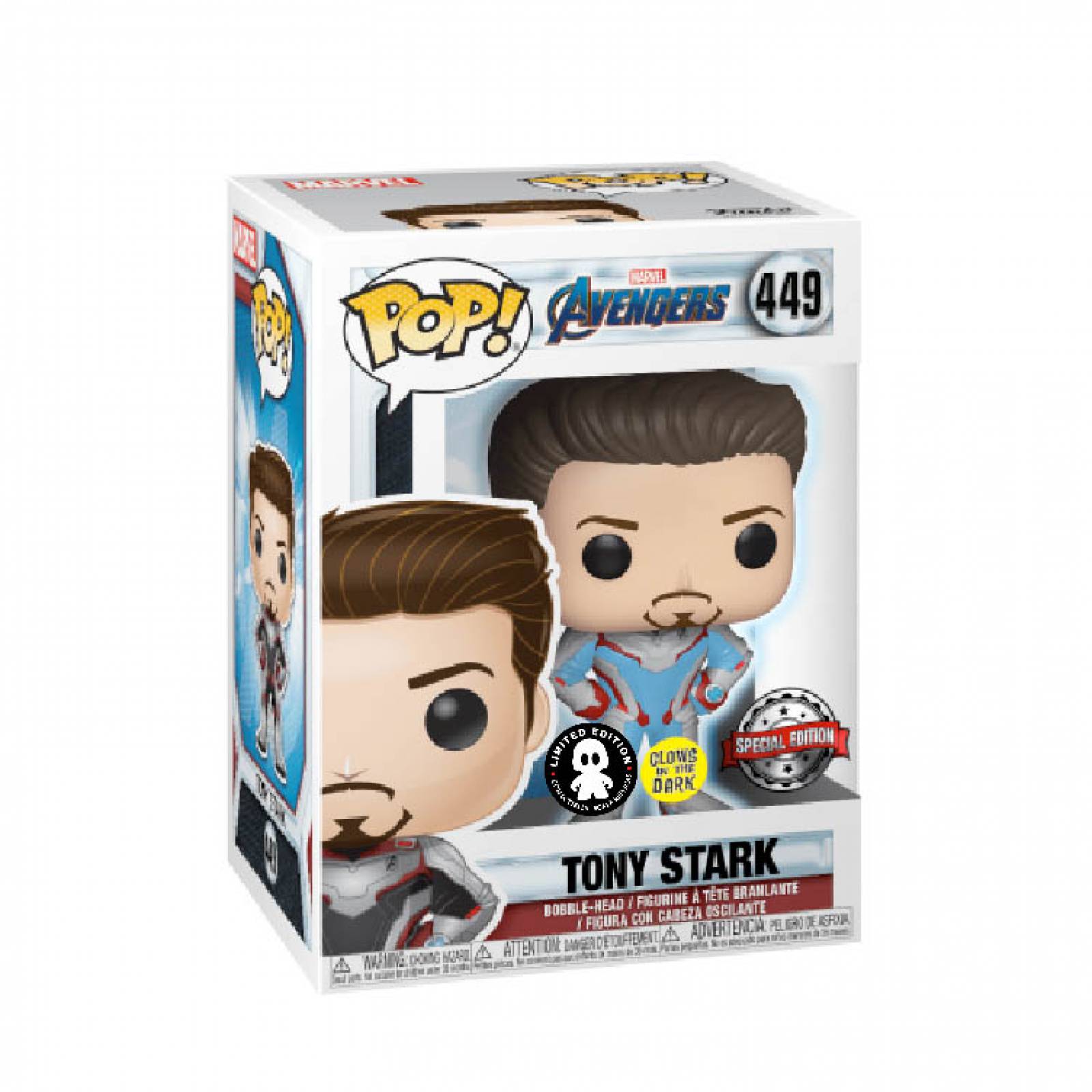 Funko Pop Tony Stark Glow in the Dark Marvel Avengers Endgame