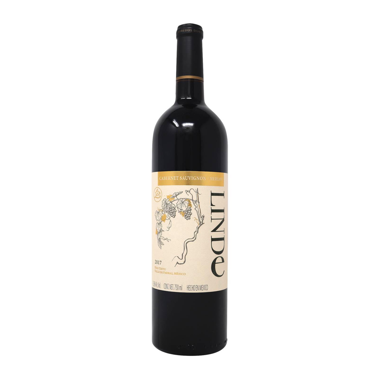 Vino Tinto Cabernet Sauvignon Merlot Linde 750 ml