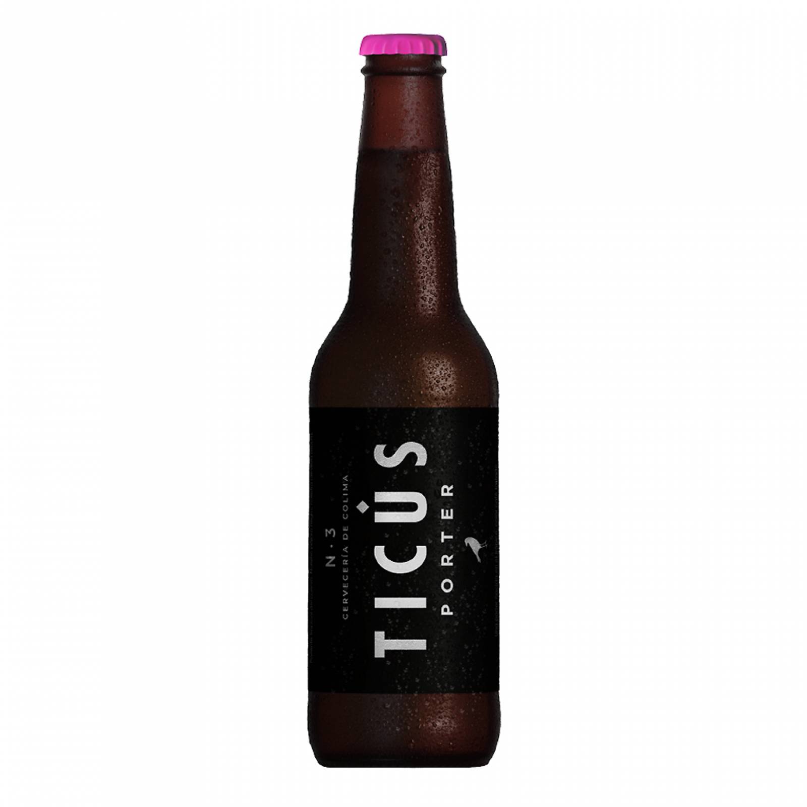Cerveza Porter Ticús botella 355 ml